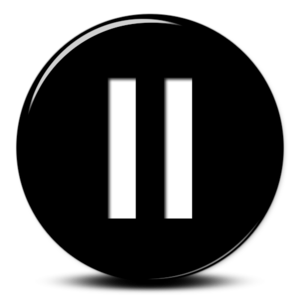 Black Pause Button - Wisc-Online OER
