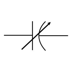 Variable Capacitor Schematic Symbol with No Background - Wisc-Online OER